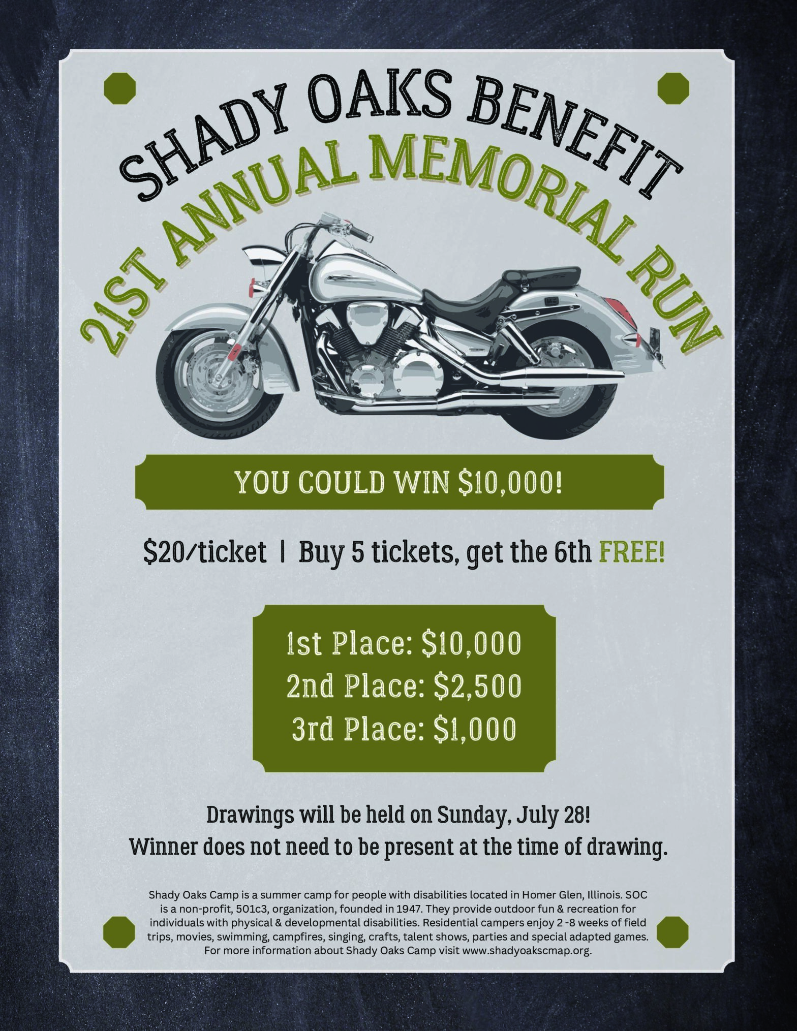 Events from June 21 – July 28 – Shady Oaks Camp